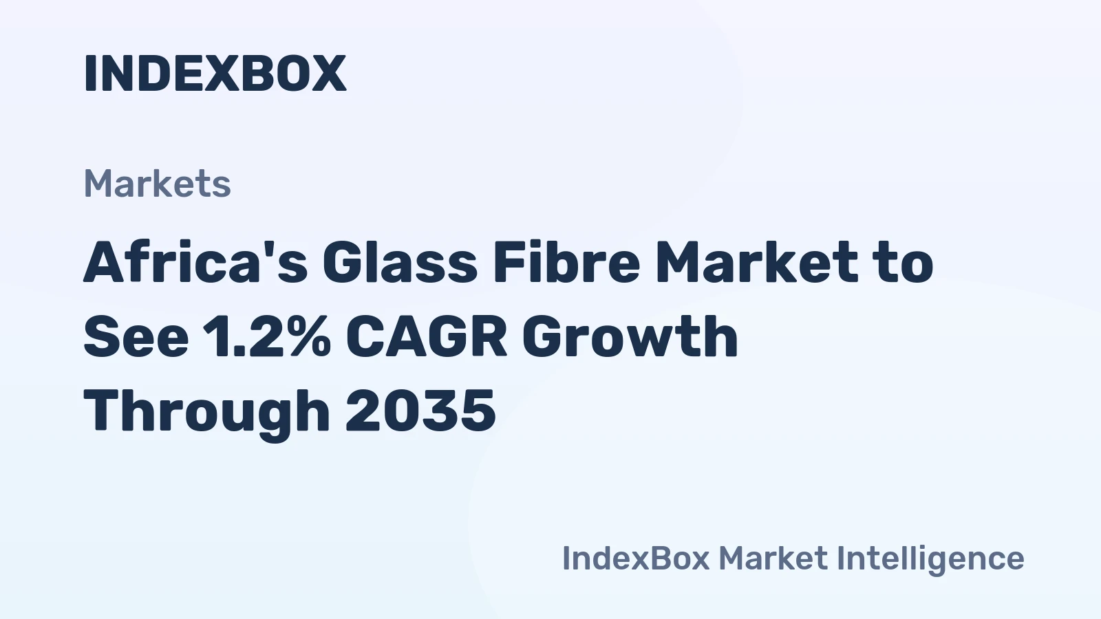 Africa's Glass Fibre Market to See 1.2% CAGR Growth Through 2035