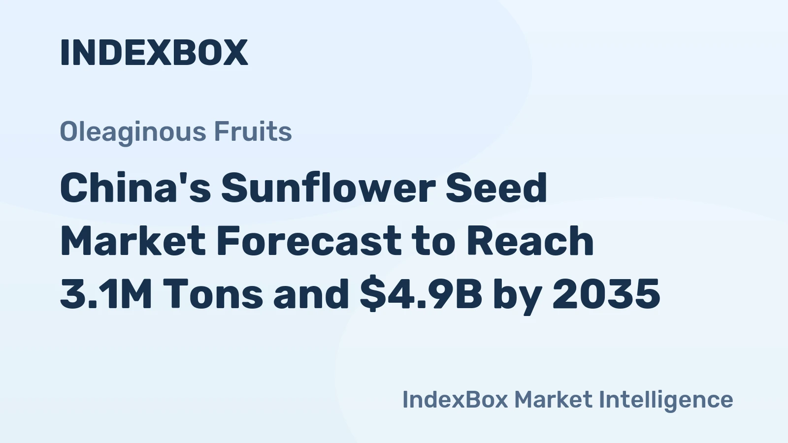 China's Sunflower Seed Market Forecast to Reach 3.1M Tons and $4.9B by 2035