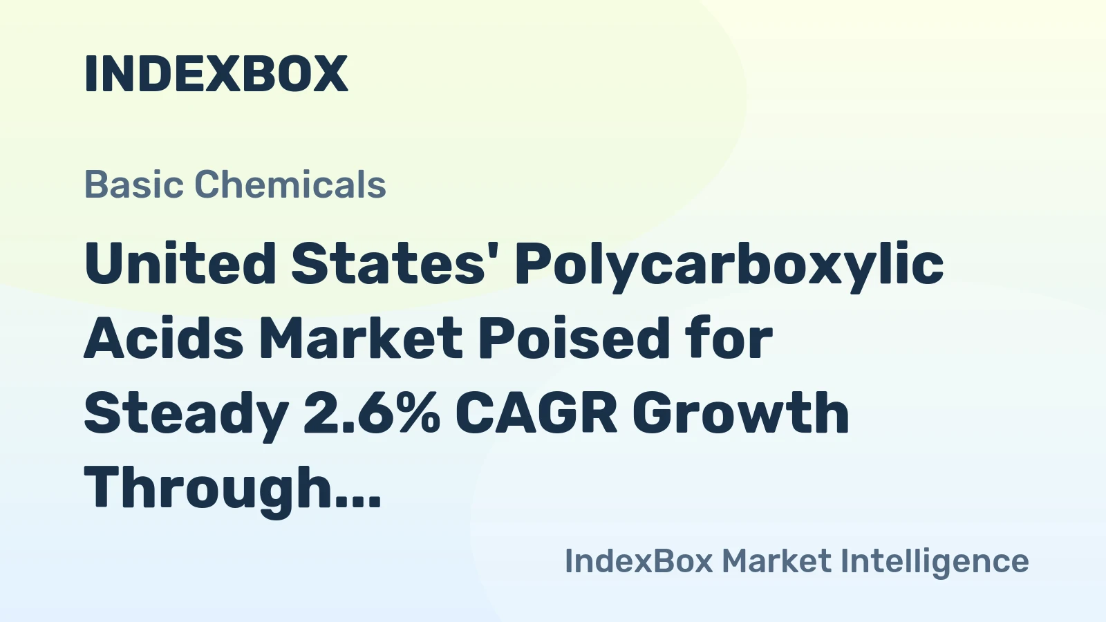 United States' Polycarboxylic Acids Market Poised for Steady 2.6% CAGR Growth Through 2035
