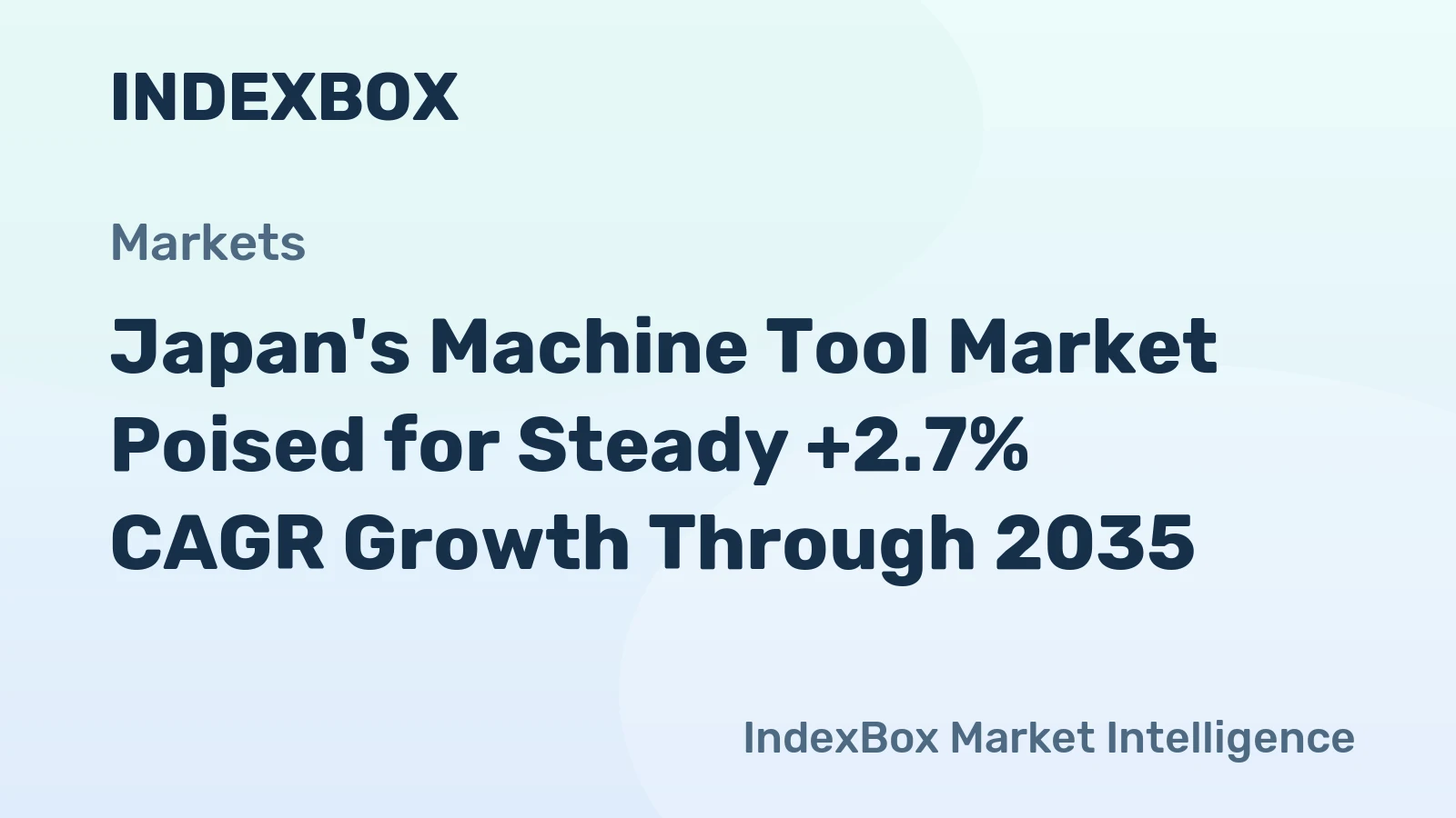 Japan's Machine Tool Market Poised for Steady +2.7% CAGR Growth Through 2035