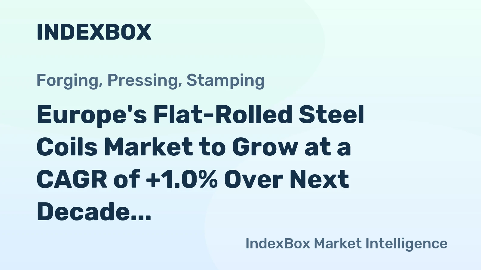 Europe's Flat-Rolled Steel Coils Market to Grow at a CAGR of +1.0% Over Next Decade