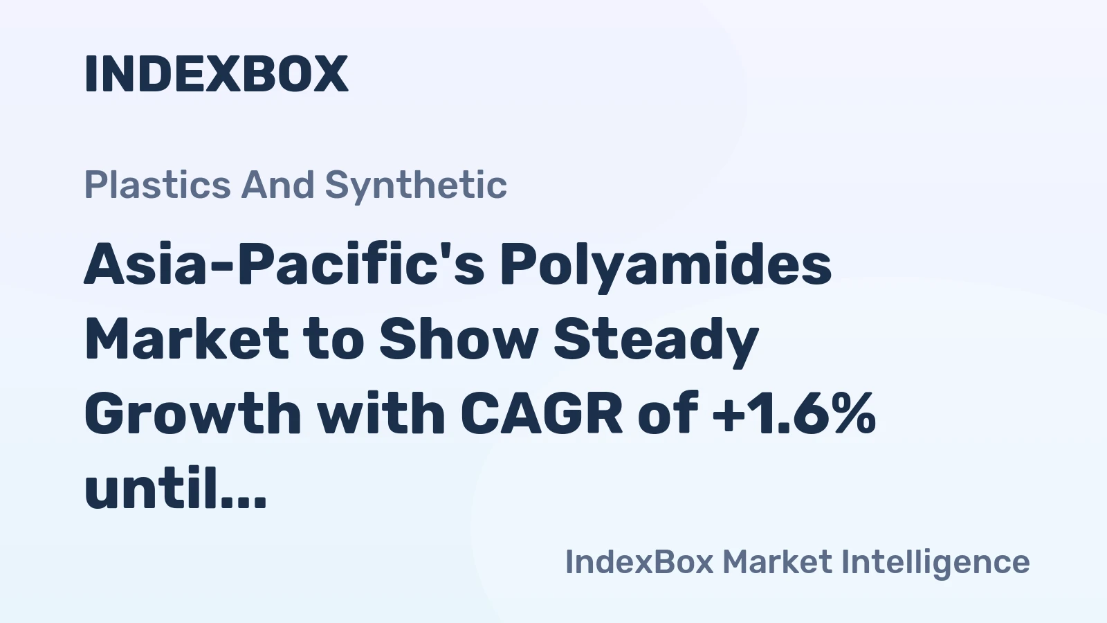 Asia-Pacific's Polyamides Market to Show Steady Growth with CAGR of +1.6% until 2035