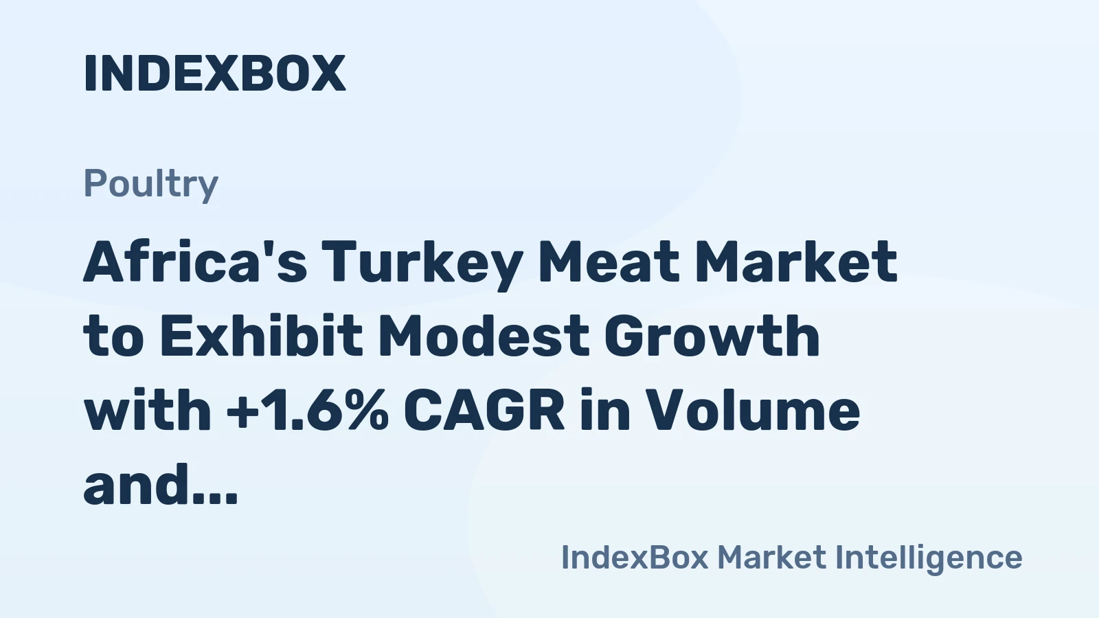 Africa's Turkey Meat Market to Exhibit Modest Growth with +1.6% CAGR in Volume and +8.6% CAGR in Value from 2024 to 2035