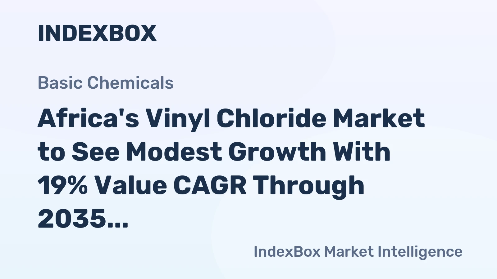 Africa's Vinyl Chloride Market to See Modest Growth With 19% Value CAGR Through 2035