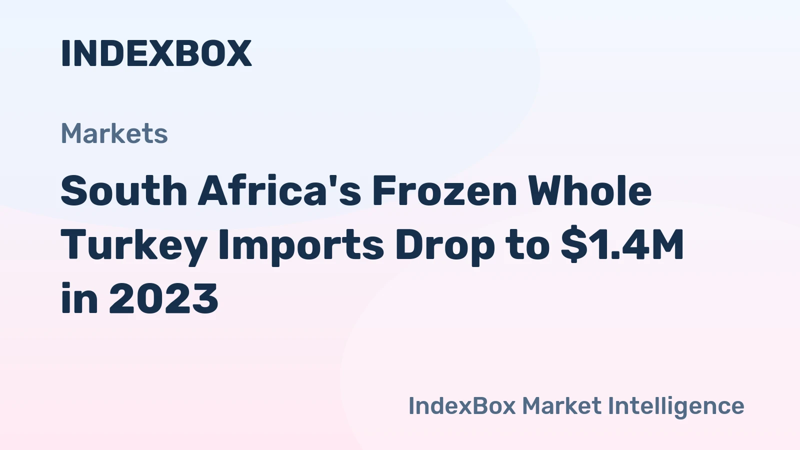 South Africa's Frozen Whole Turkey Imports Drop to $1.4M in 2023