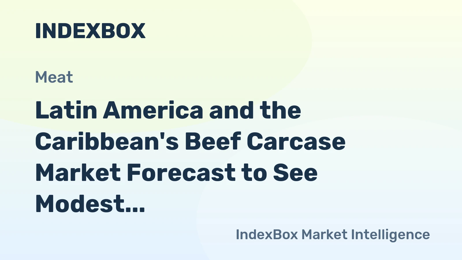 Latin America and the Caribbean's Beef Carcase Market Forecast to See Modest Volume Growth at +0.5% CAGR Through 2035