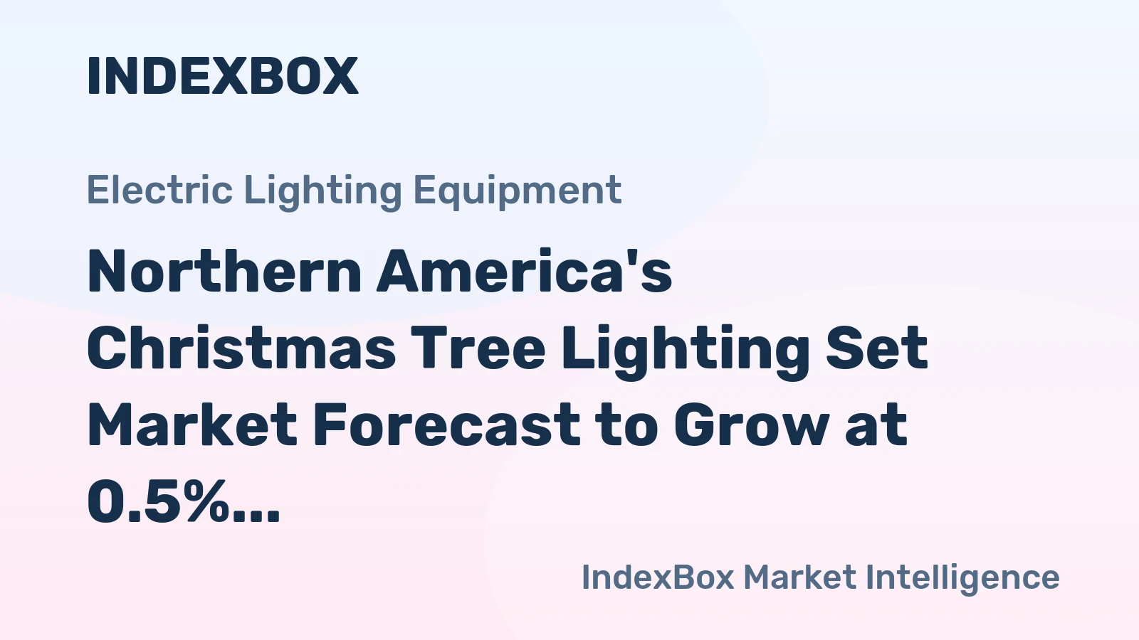 Northern America's Christmas Tree Lighting Set Market Forecast to Grow at 0.5% CAGR Through 2035
