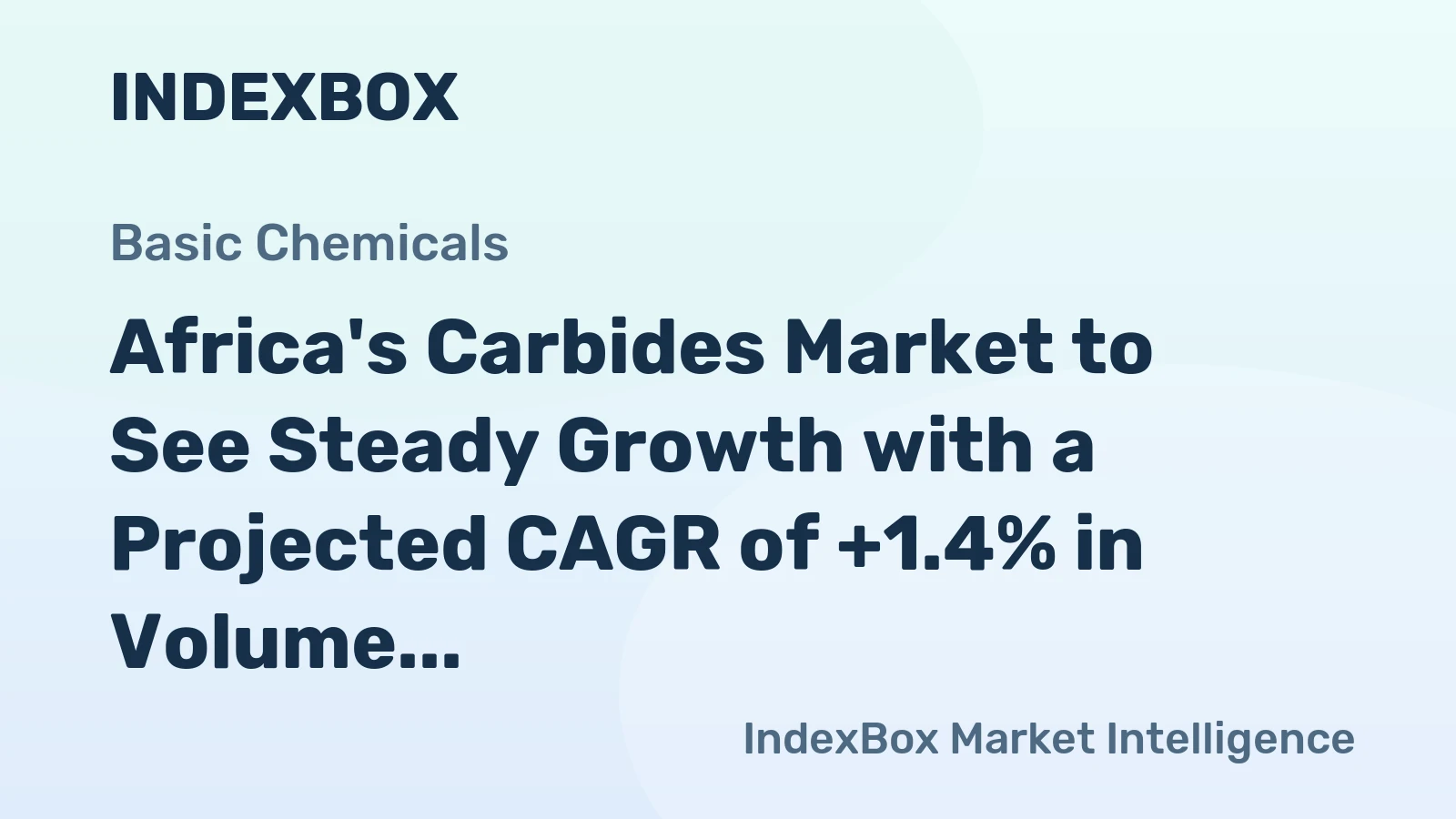 Africa's Carbides Market to See Steady Growth with a Projected CAGR of +1.4% in Volume and +1.9% in Value from 2024 to 2035
