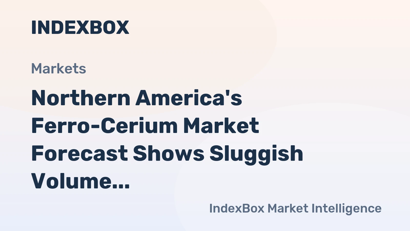 Northern America's Ferro-Cerium Market Forecast Shows Sluggish Volume Growth at +0.3% CAGR Through 2035