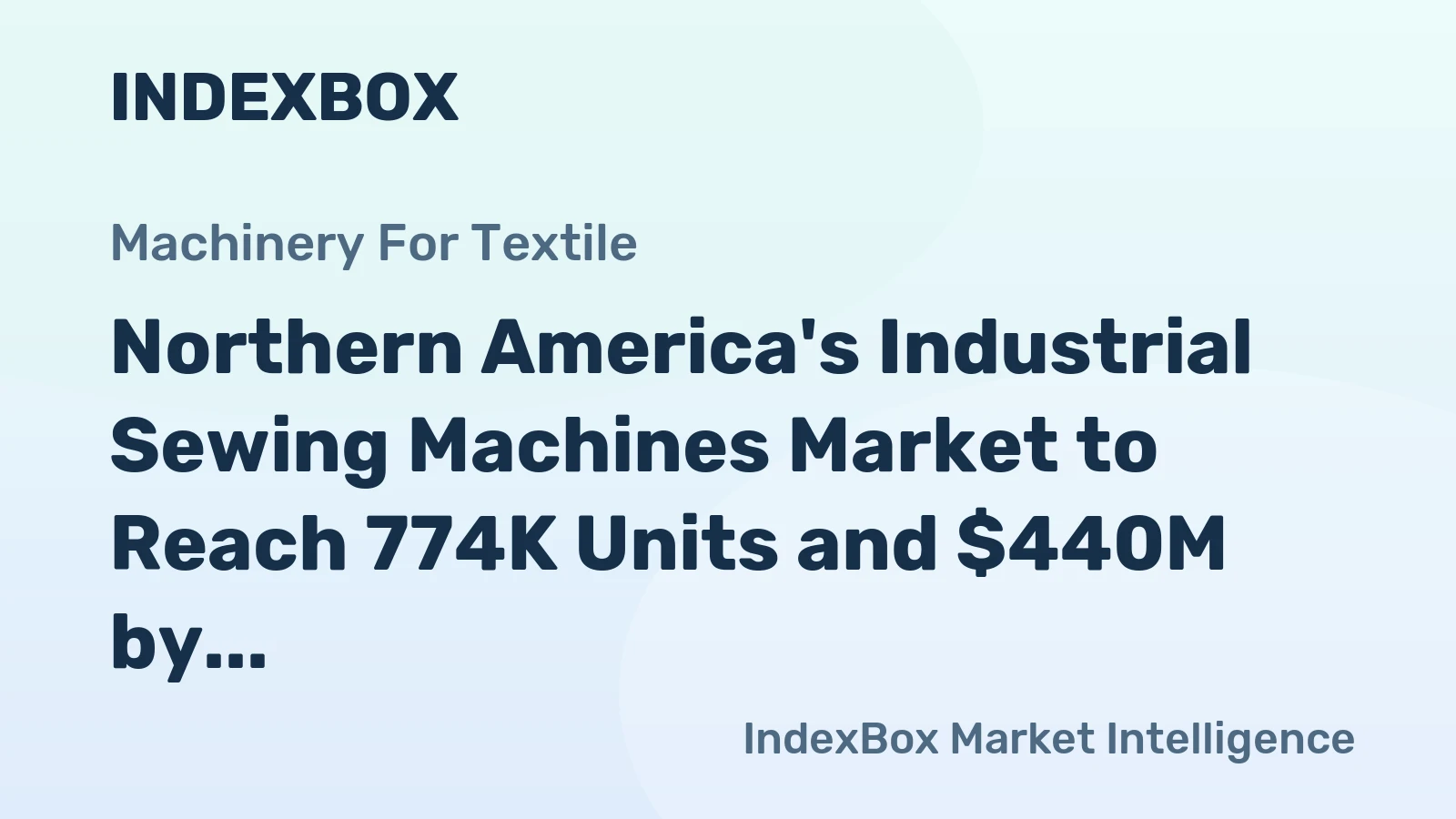Northern America's Industrial Sewing Machines Market to Reach 774K Units and $440M by 2035, Fueled by Increasing Demand