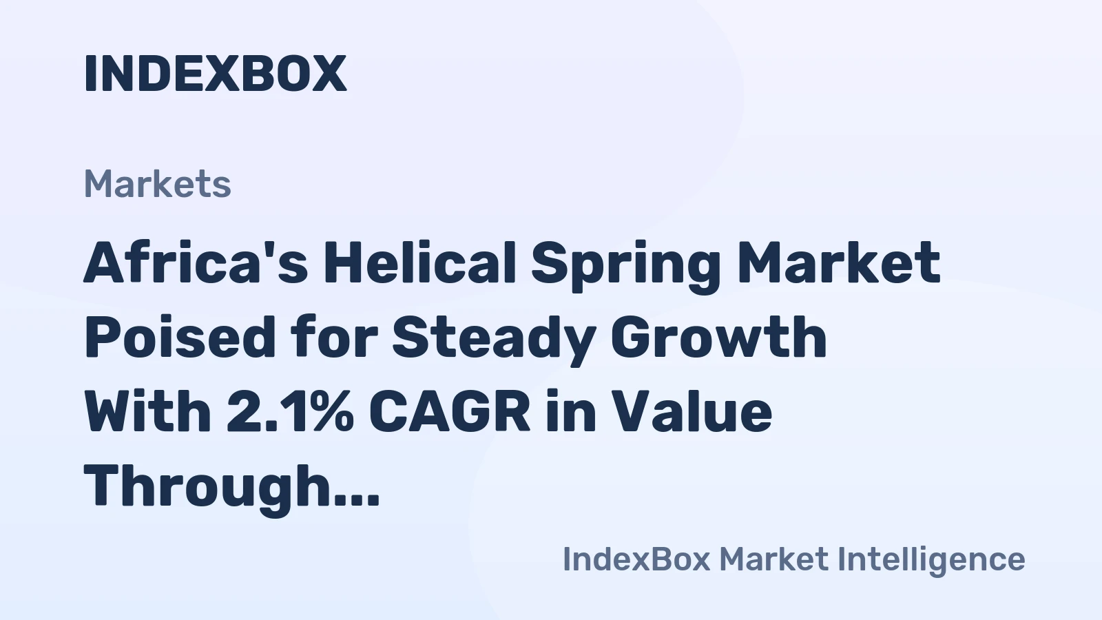 Africa's Helical Spring Market Poised for Steady Growth With 2.1% CAGR in Value Through 2035
