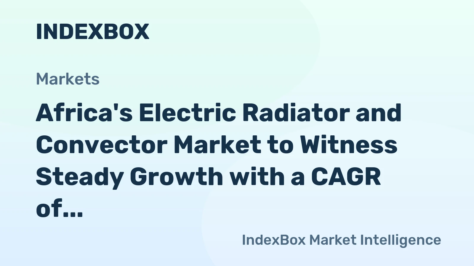 Africa's Electric Radiator and Convector Market to Witness Steady Growth with a CAGR of +3.3% Reaching $60M by 2035