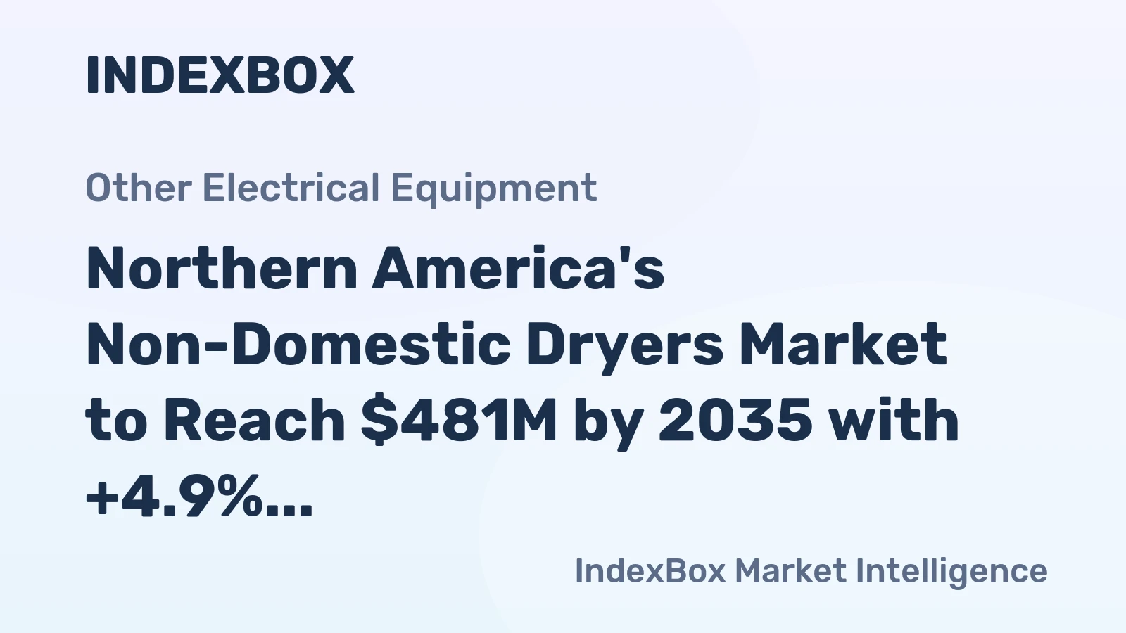 Northern America's Non-Domestic Dryers Market to Reach $481M by 2035 with +4.9% CAGR