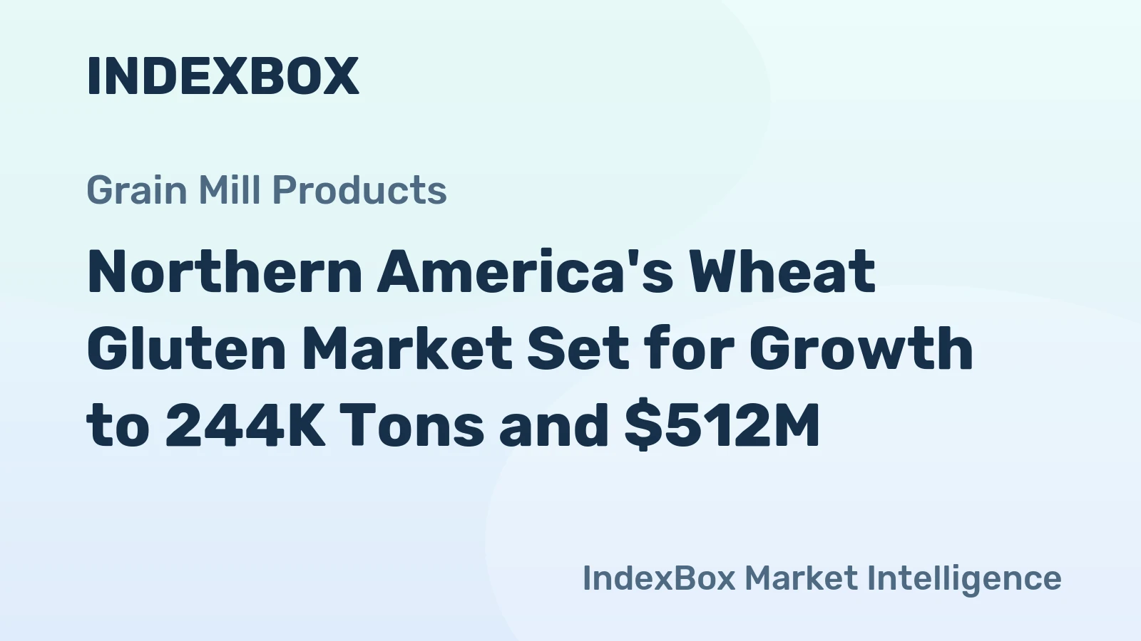 Northern America's Wheat Gluten Market Set for Growth to 244K Tons and $512M
