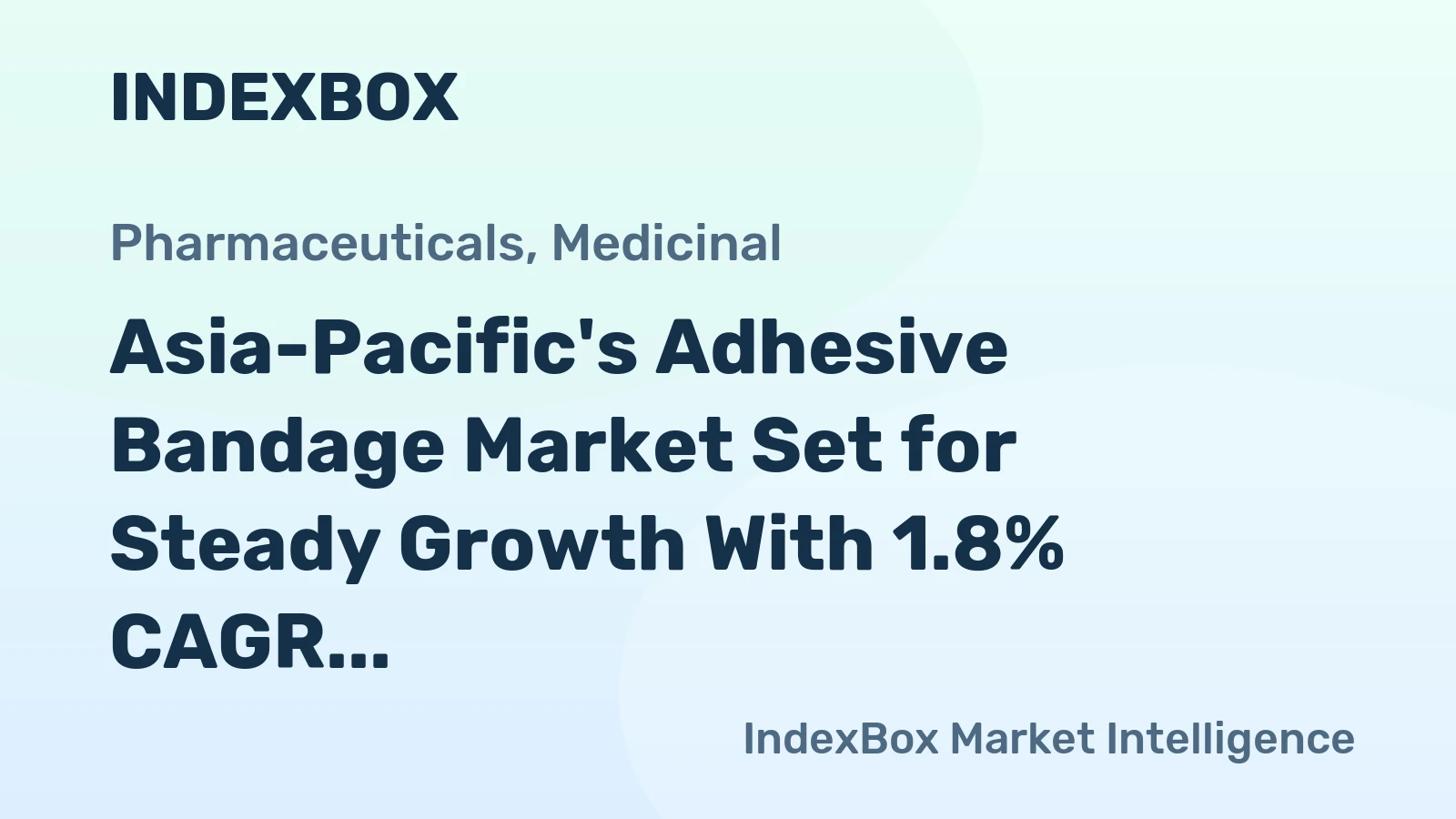 Asia-Pacific's Adhesive Bandage Market Set for Steady Growth With 1.8% CAGR in Value
