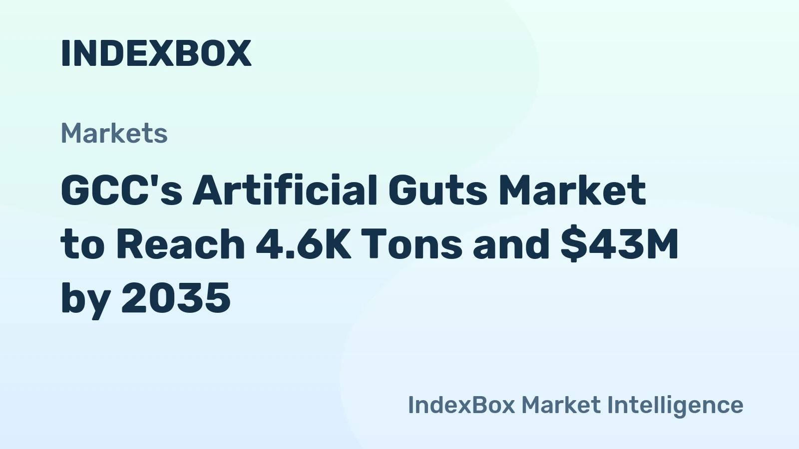 GCC's Artificial Guts Market to Reach 4.6K Tons and $43M by 2035