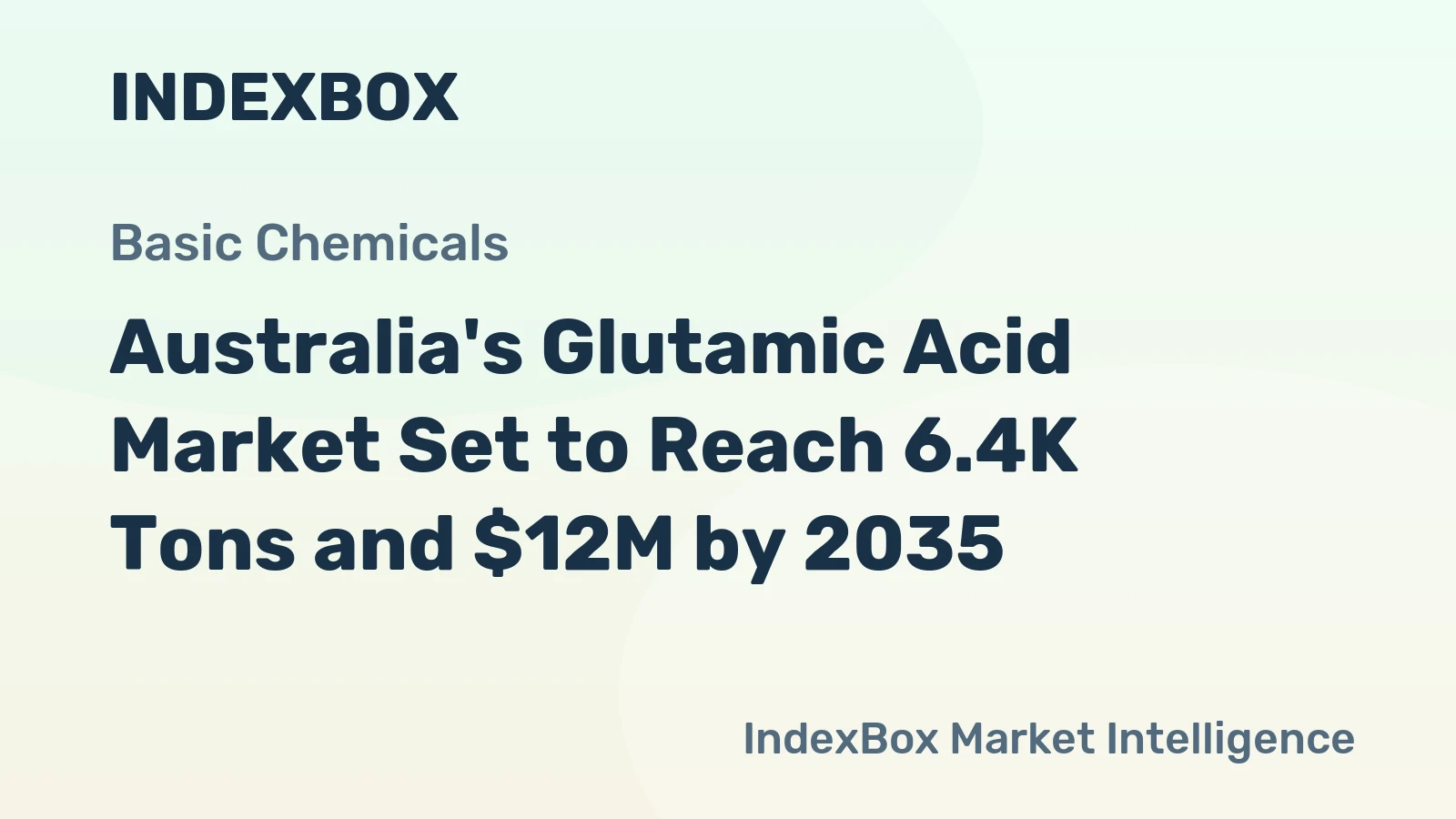 Australia's Glutamic Acid Market Set to Reach 6.4K Tons and $12M by 2035