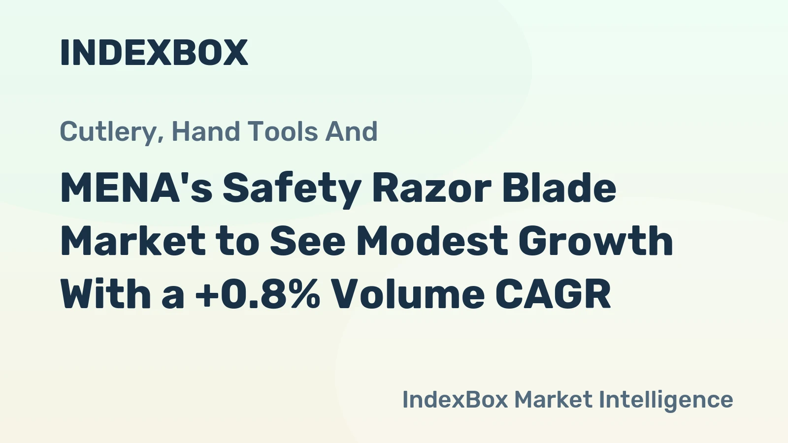 MENA's Safety Razor Blade Market to See Modest Growth With a +0.8% Volume CAGR