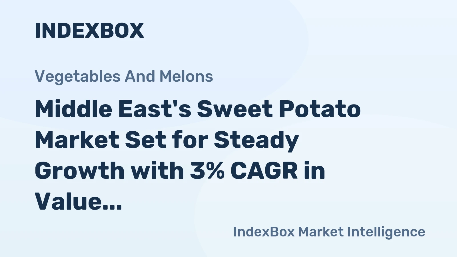 Middle East's Sweet Potato Market Set for Steady Growth with 3% CAGR in Value