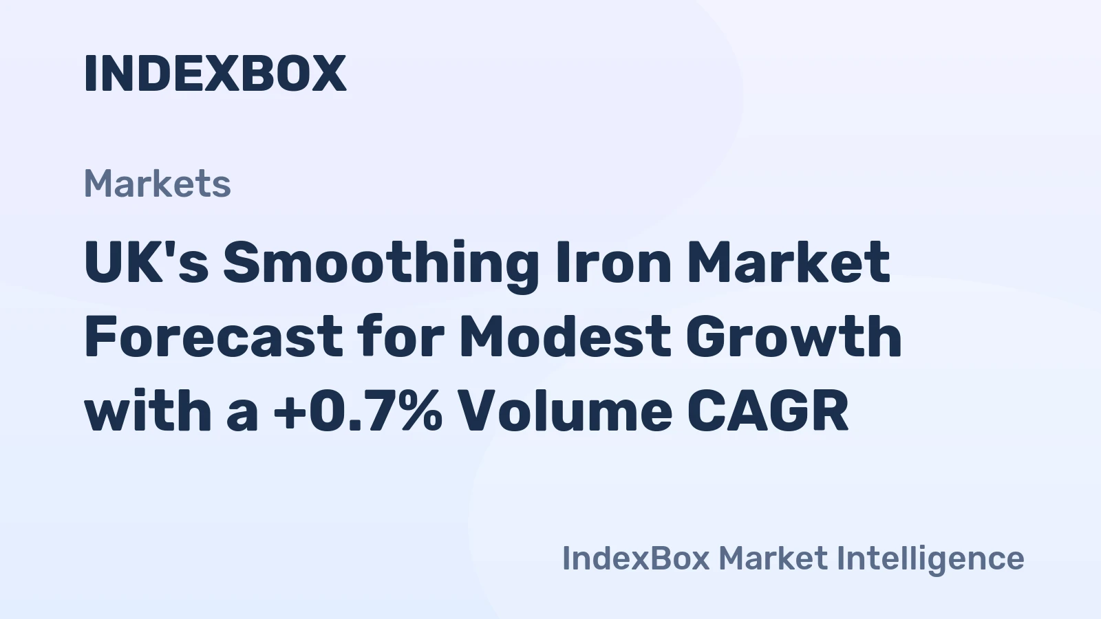 UK's Smoothing Iron Market Forecast for Modest Growth with a +0.7% Volume CAGR