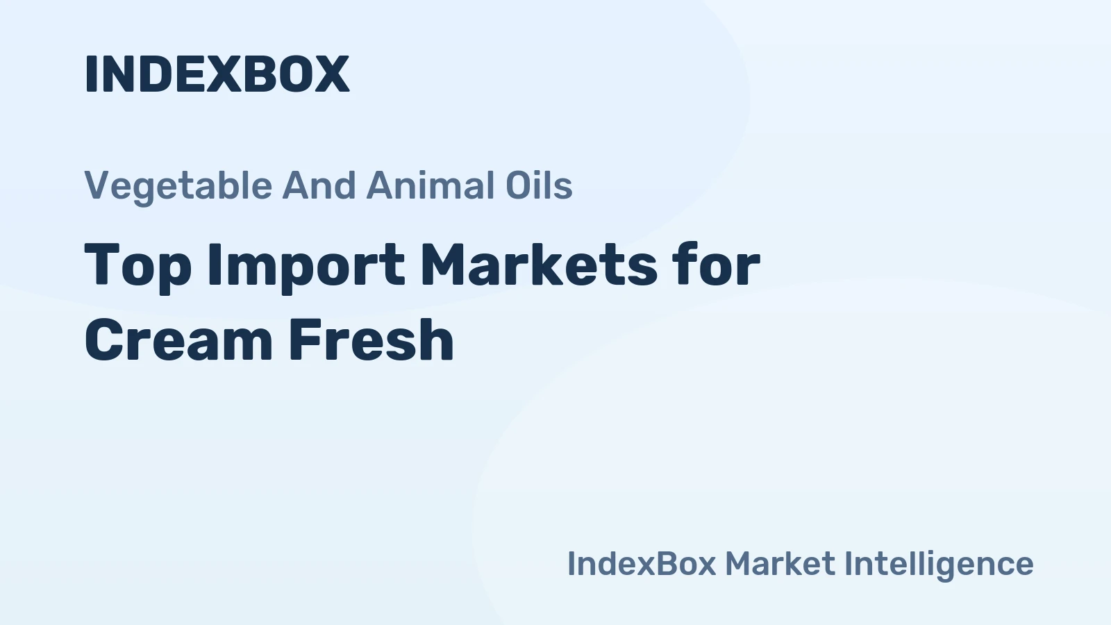 Top Import Markets for Cream Fresh
