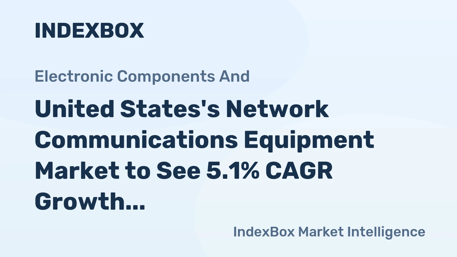 United States's Network Communications Equipment Market to See 5.1% CAGR Growth Over Next Decade