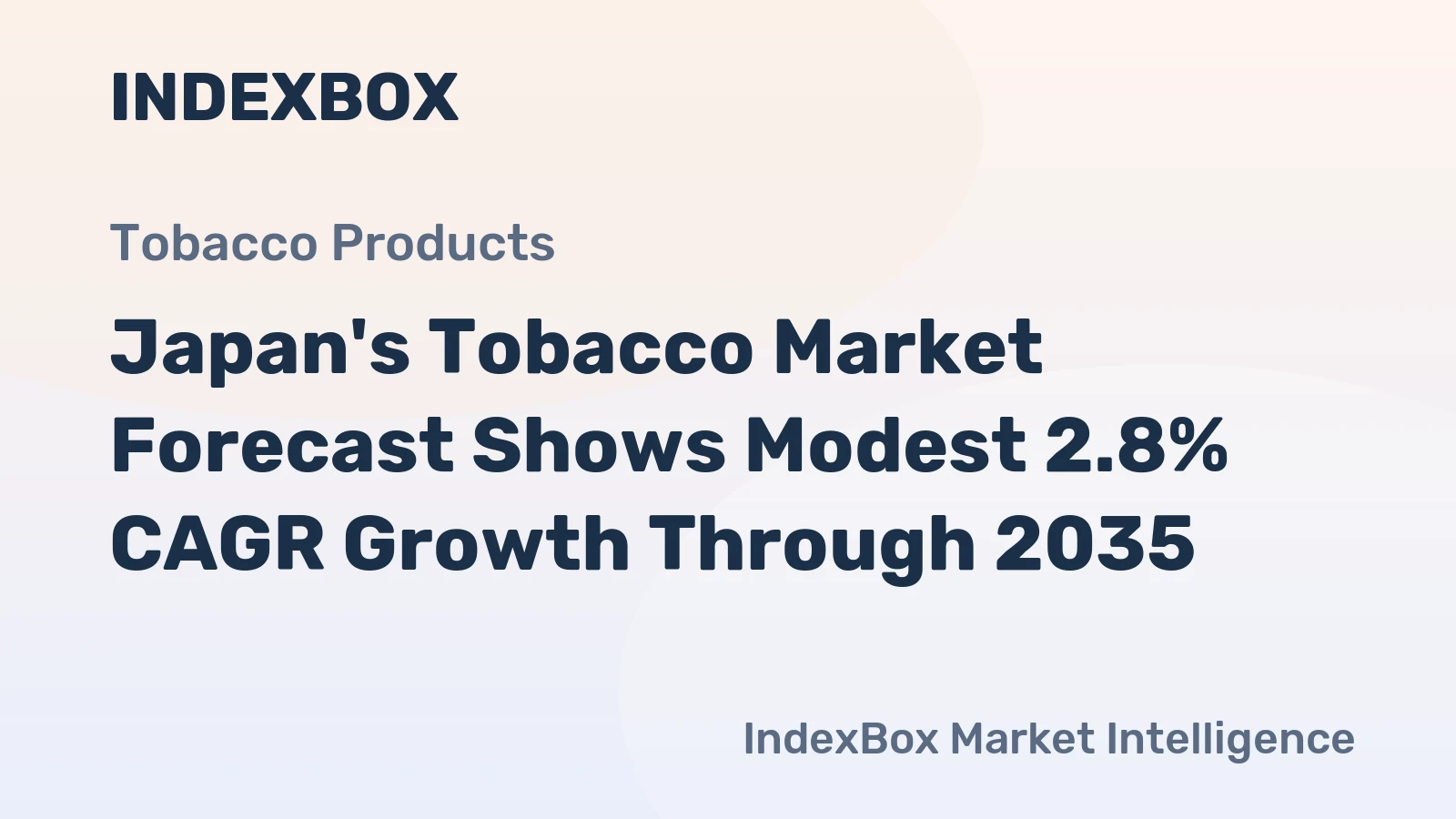 Japan's Tobacco Market Forecast Shows Modest 2.8% CAGR Growth Through 2035