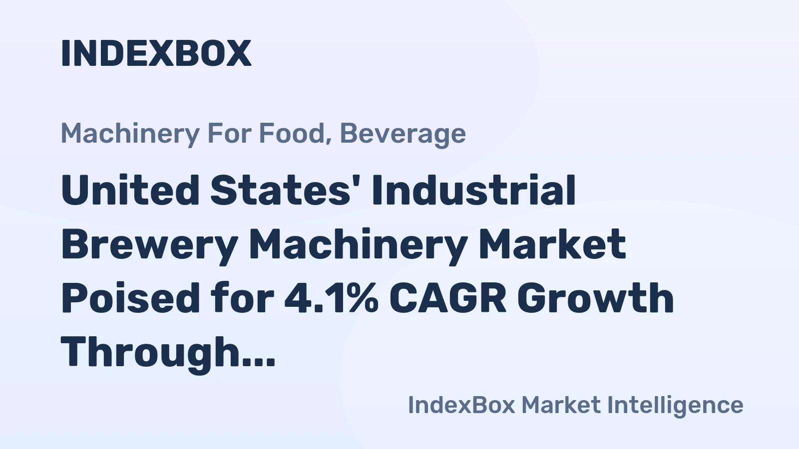 United States' Industrial Brewery Machinery Market Poised for 4.1% CAGR Growth Through 2035