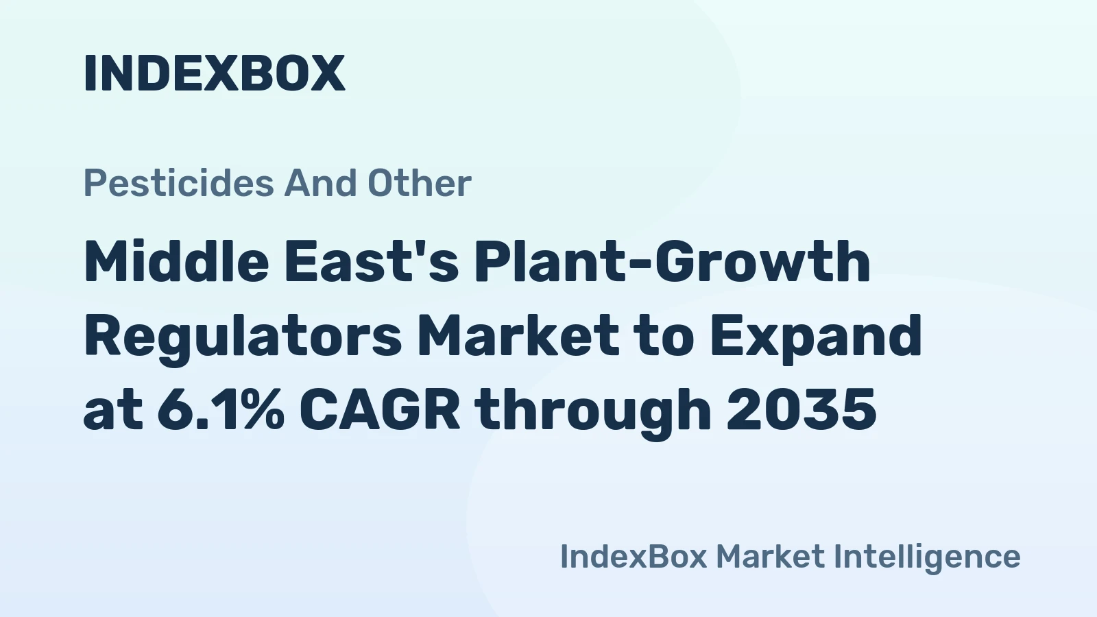 Middle East's Plant-Growth Regulators Market to Expand at 6.1% CAGR through 2035