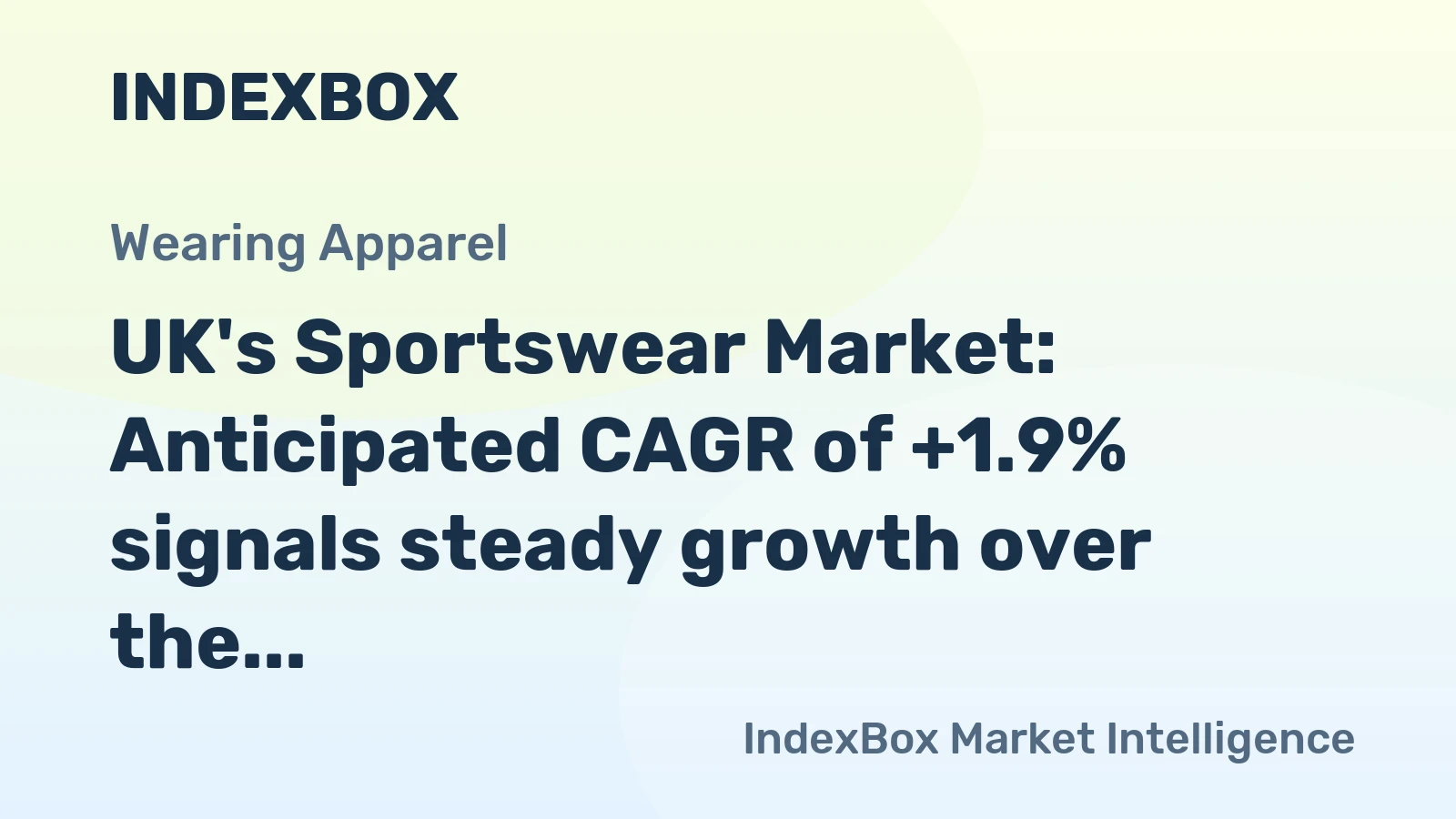 UK's Sportswear Market: Anticipated CAGR of +1.9% signals steady growth over the next decade