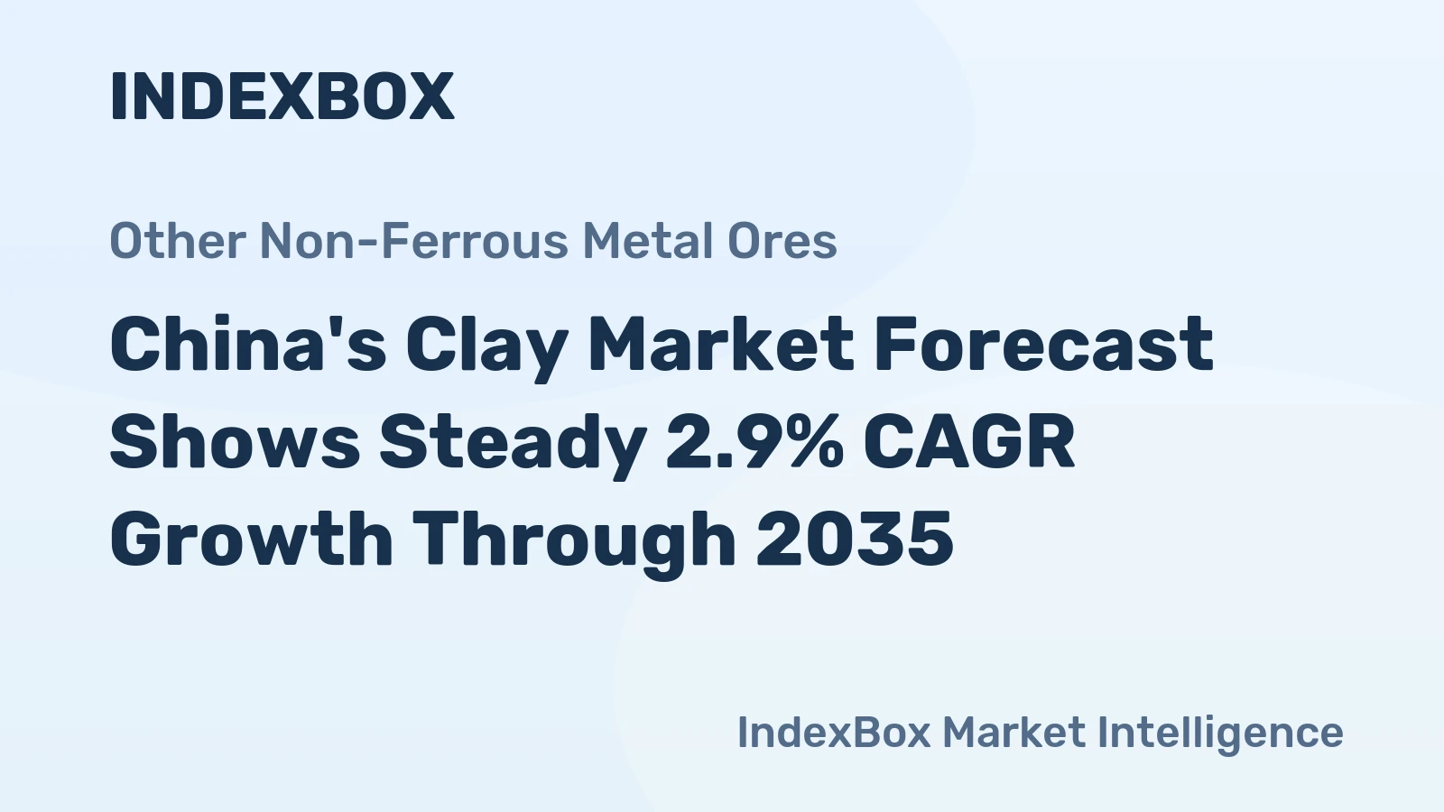 China's Clay Market Forecast Shows Steady 2.9% CAGR Growth Through 2035