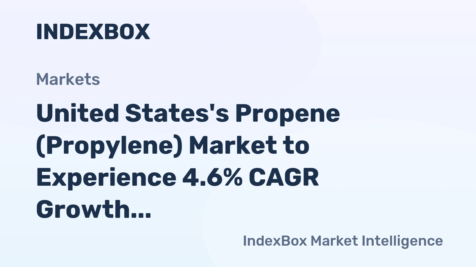 United States's Propene (Propylene) Market to Experience 4.6% CAGR Growth Through 2035