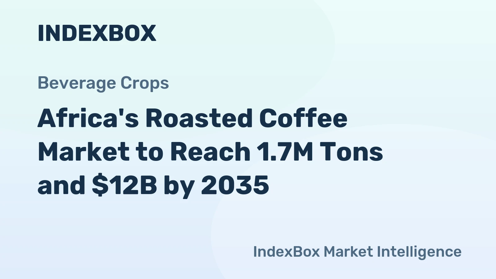 Africa's Roasted Coffee Market to Reach 1.7M Tons and $12B by 2035