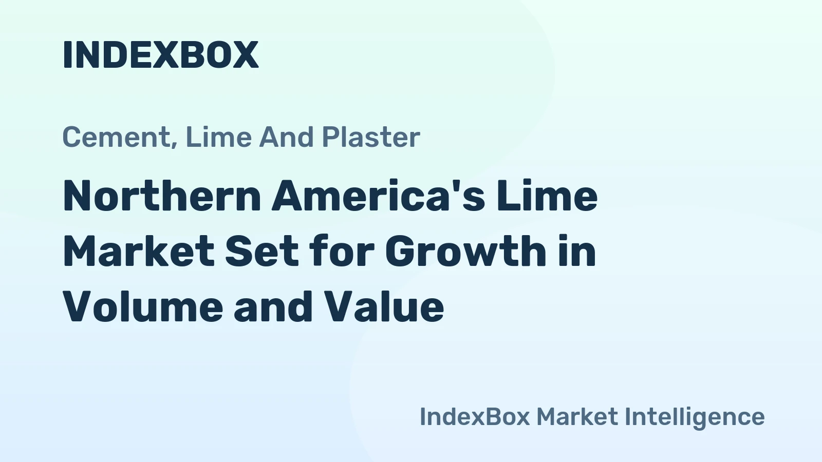 Northern America's Lime Market Set for Growth in Volume and Value