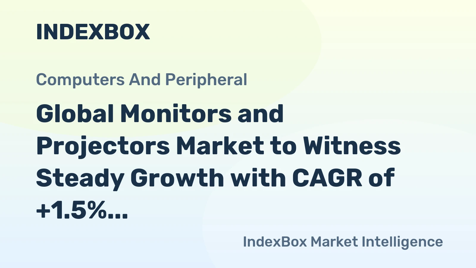 Global Monitors and Projectors Market to Witness Steady Growth with CAGR of +1.5% from 2024 to 2035, Reaching 232M Units