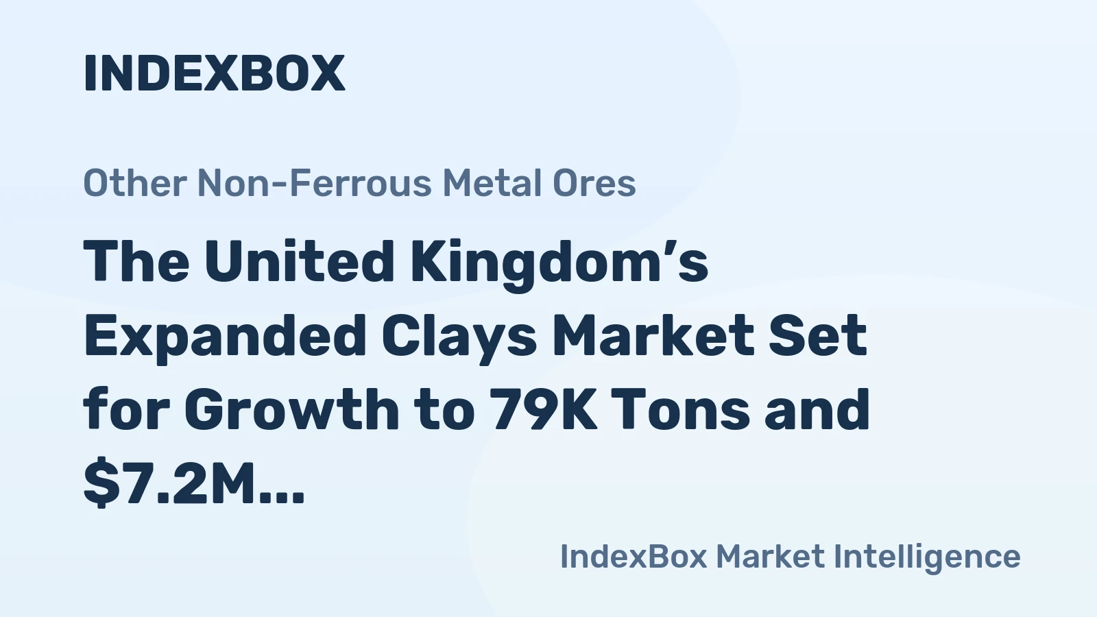 The United Kingdom’s Expanded Clays Market Set for Growth to 79K Tons and $7.2M Value