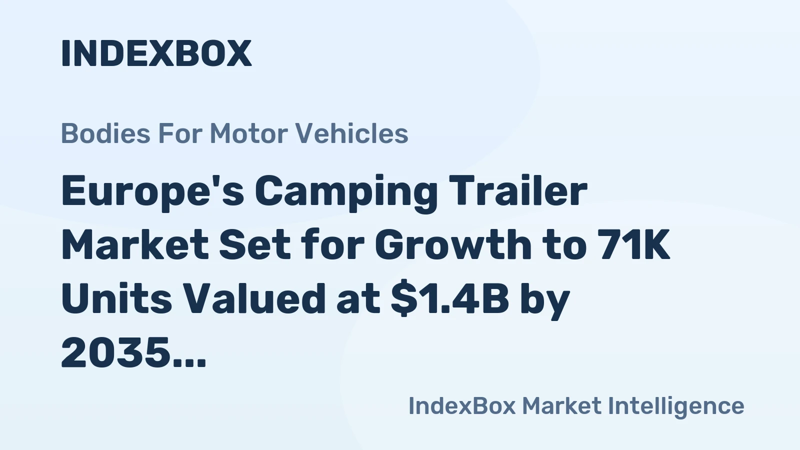 Europe's Camping Trailer Market Set for Growth to 71K Units Valued at $1.4B by 2035