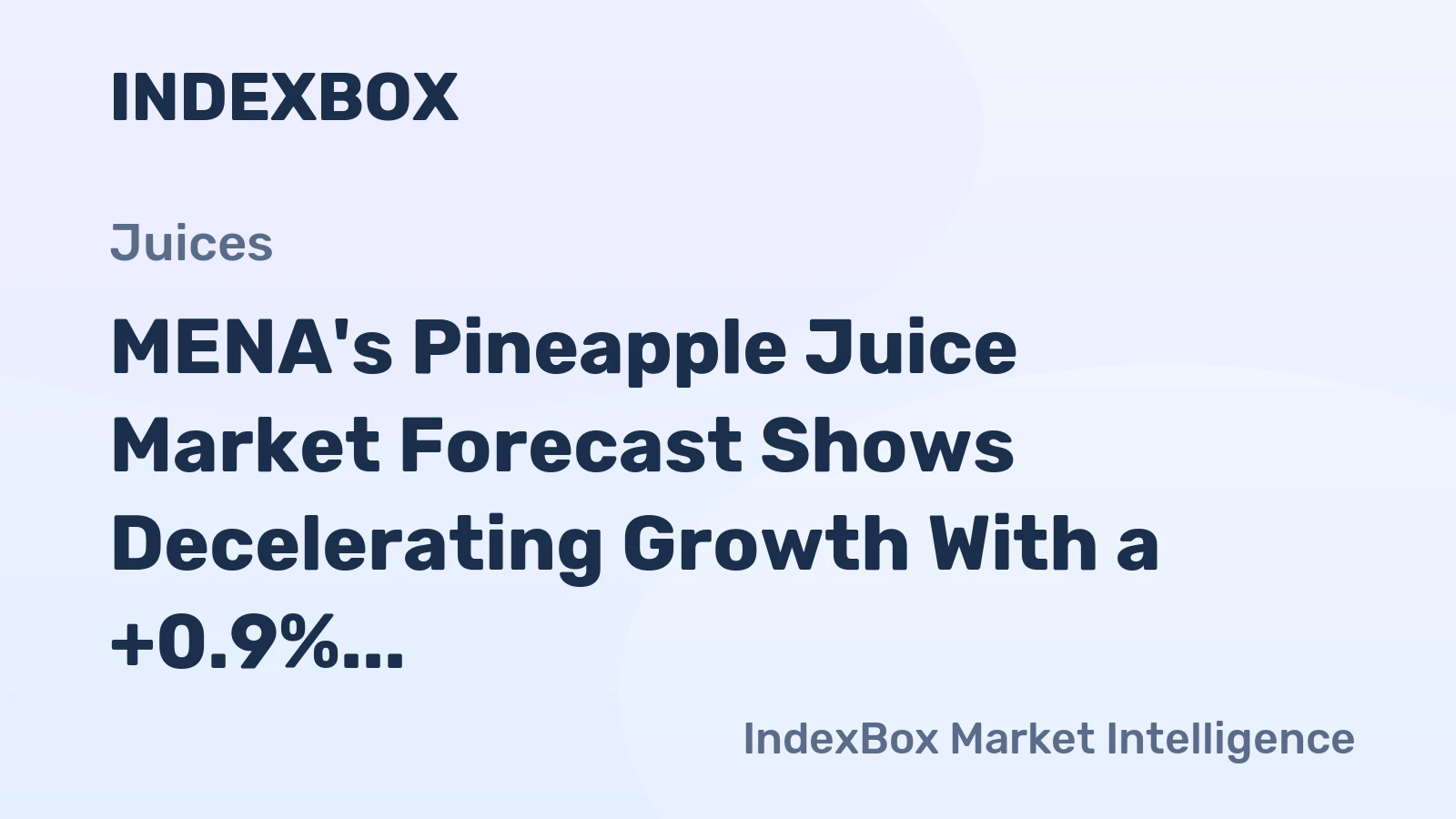 MENA's Pineapple Juice Market Forecast Shows Decelerating Growth With a +0.9% Volume CAGR Through 2035