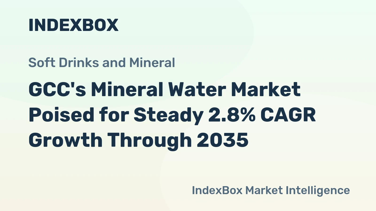 GCC's Mineral Water Market Poised for Steady 2.8% CAGR Growth Through 2035