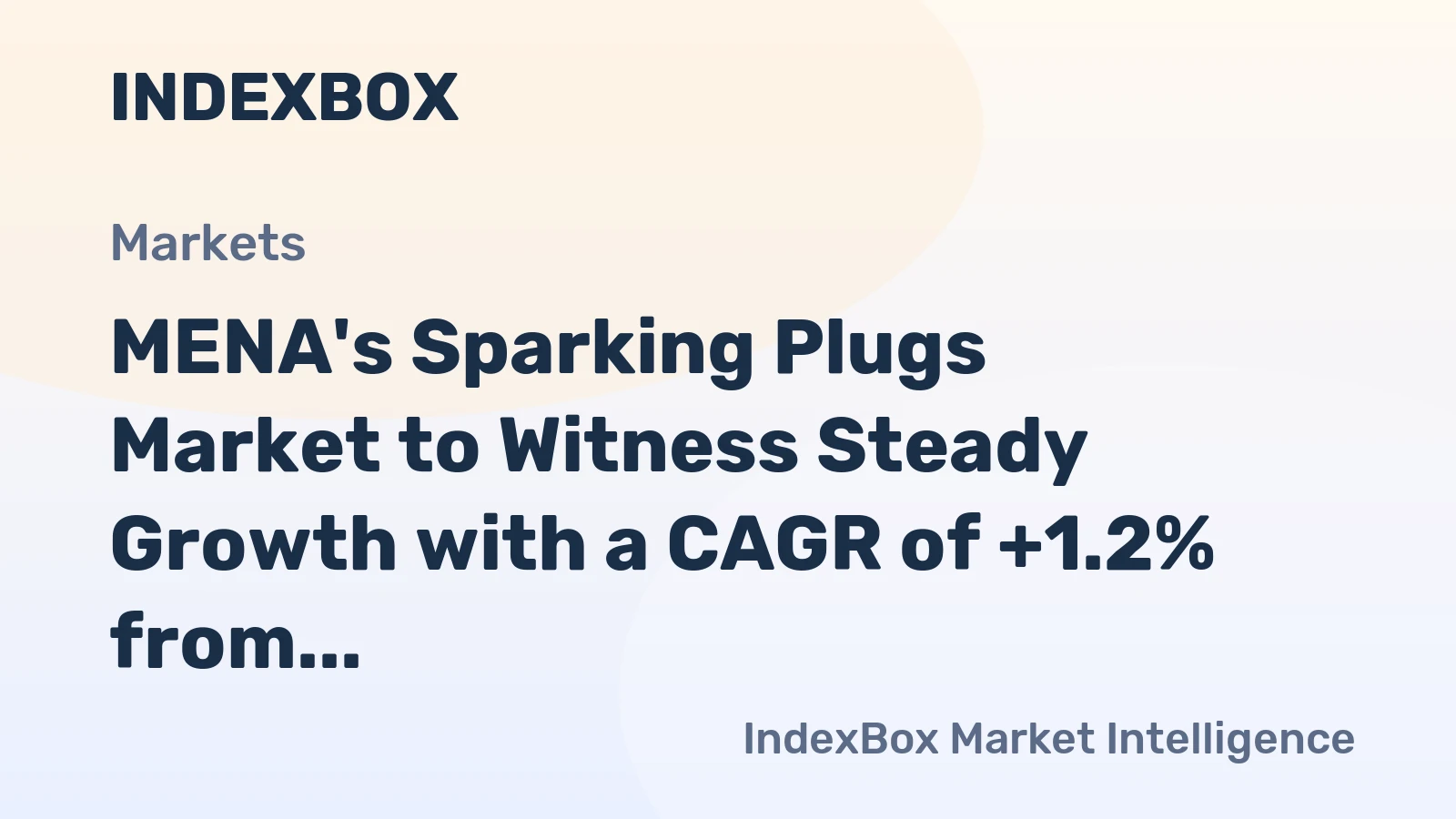 MENA's Sparking Plugs Market to Witness Steady Growth with a CAGR of +1.2% from 2024 to 2035