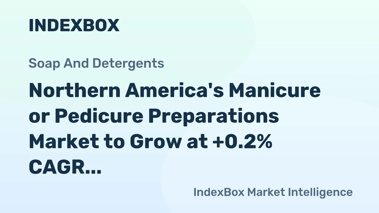 Northern America's Manicure or Pedicure Preparations Market to Grow at +0.2% CAGR, Reaching $1.8B by 2035