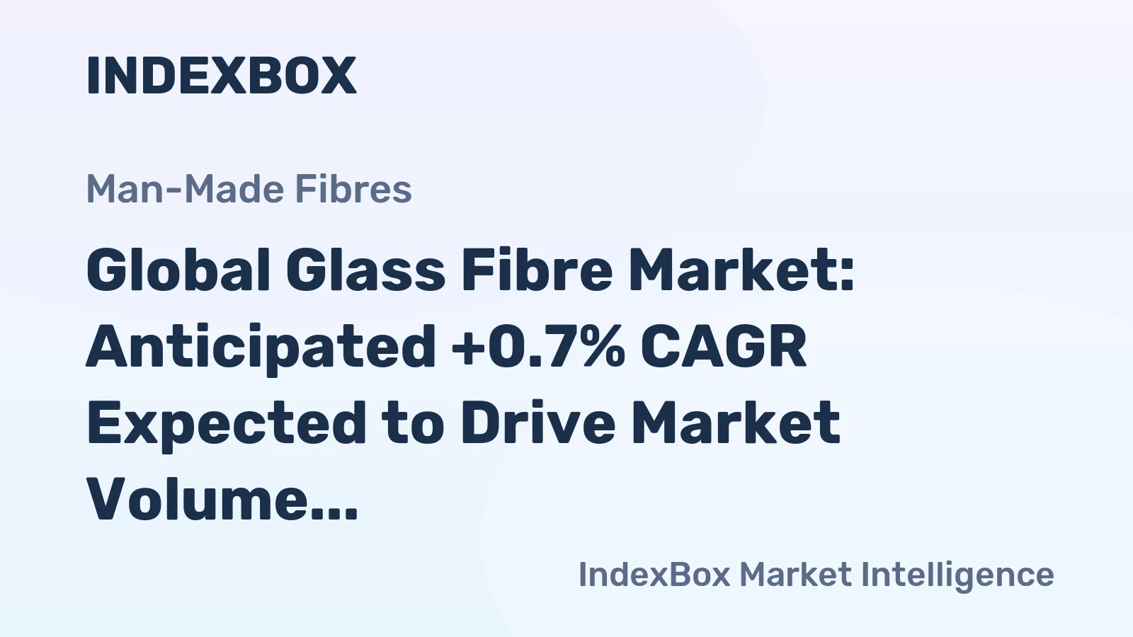 Global Glass Fibre Market: Anticipated +0.7% CAGR Expected to Drive Market Volume to 10M Tons by 2035