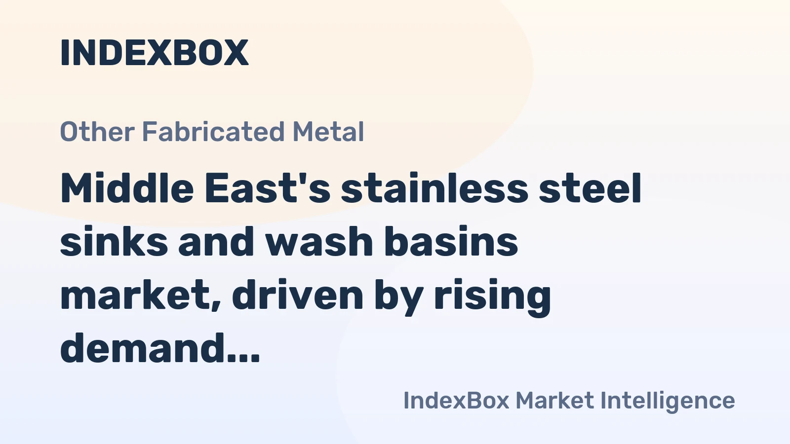 Middle East's stainless steel sinks and wash basins market, driven by rising demand, is forecast to grow to 19M units and $148M in value by 2035.