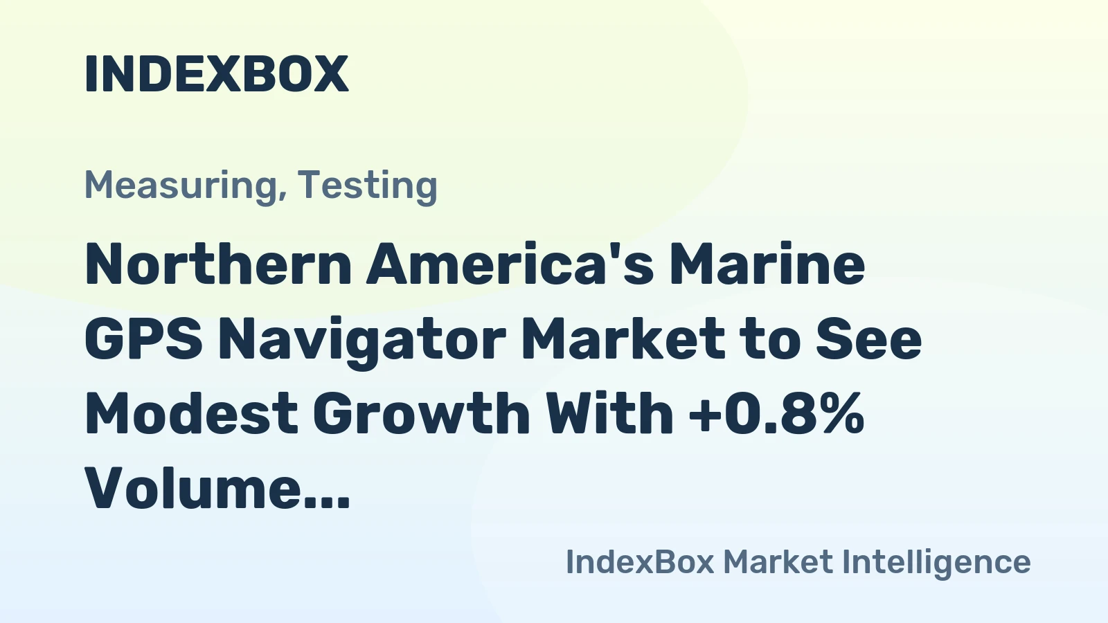 Northern America's Marine GPS Navigator Market to See Modest Growth With +0.8% Volume CAGR Through 2035