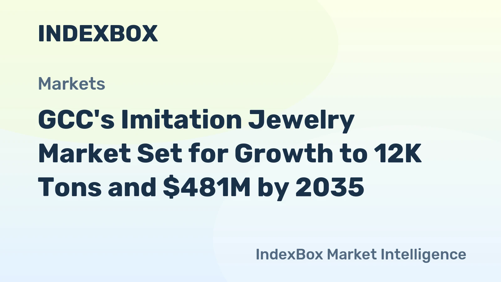 GCC's Imitation Jewelry Market Set for Growth to 12K Tons and $481M by 2035