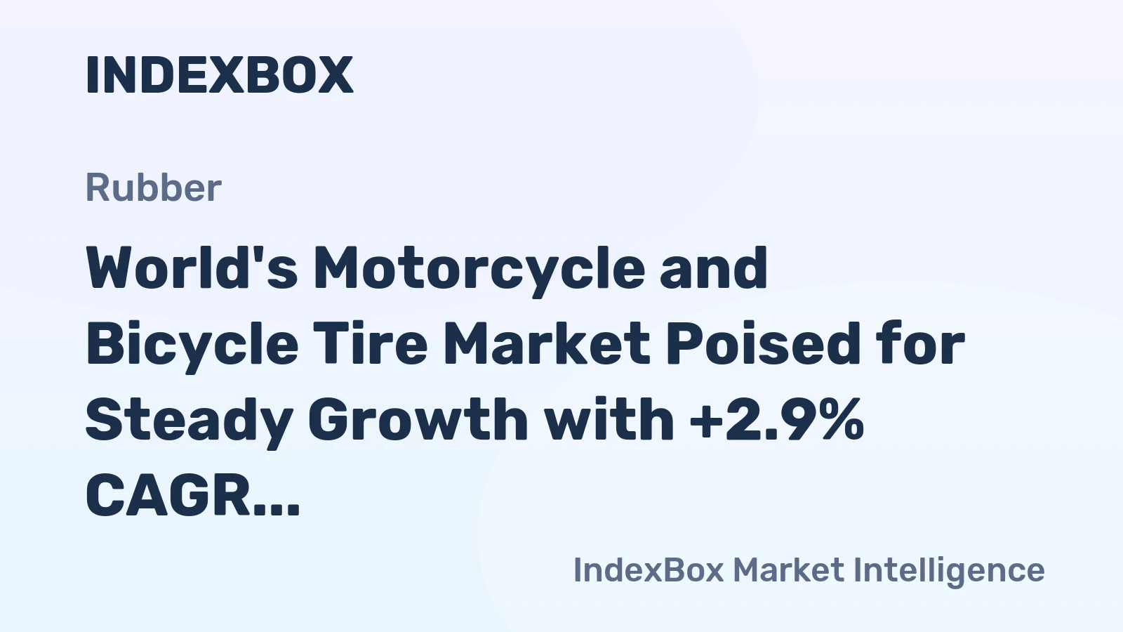 World's Motorcycle and Bicycle Tire Market Poised for Steady Growth with +2.9% CAGR Forecast