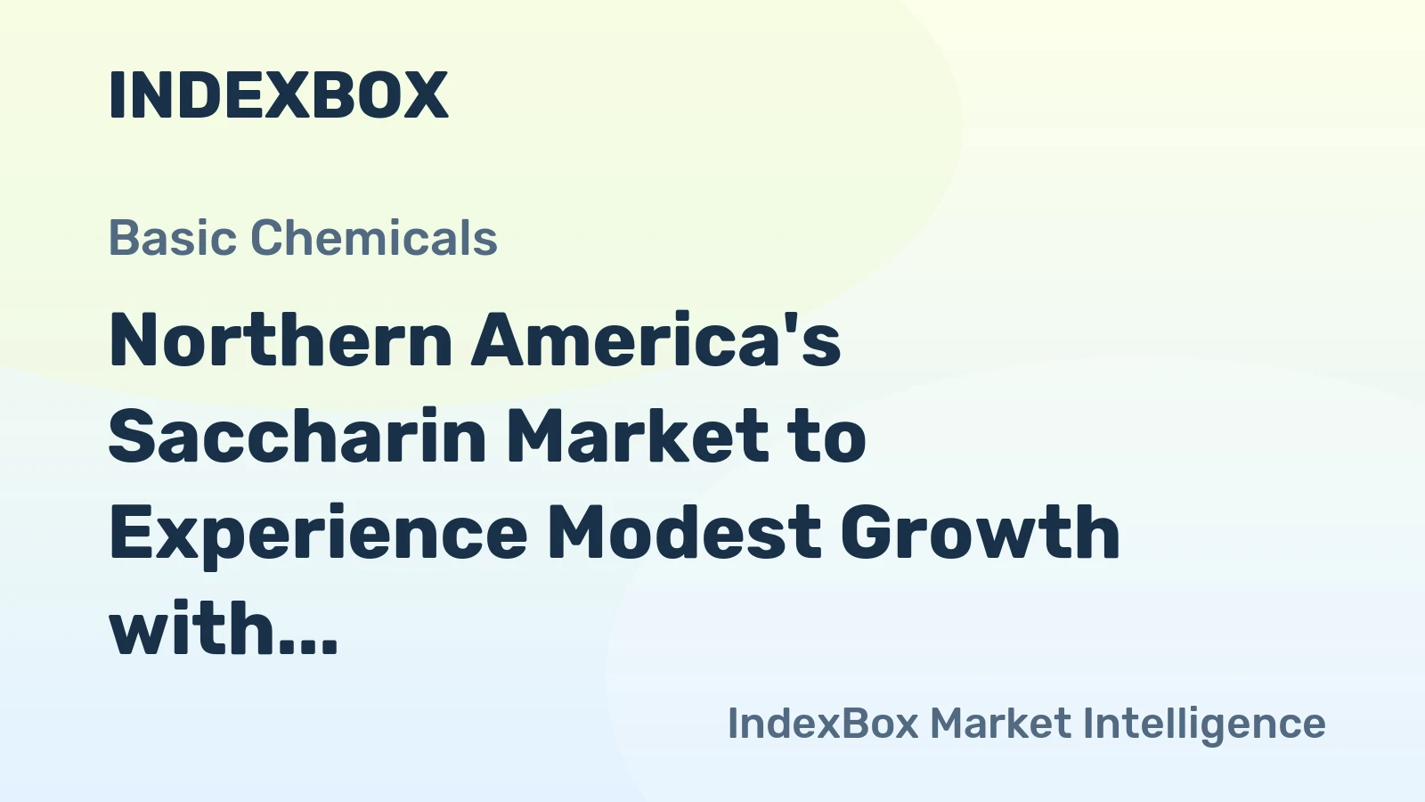 Northern America's Saccharin Market to Experience Modest Growth with CAGR of +1.3% from 2024 to 2035