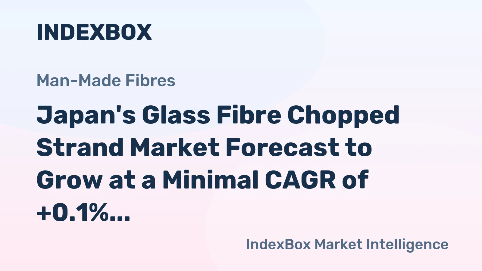 Japan's Glass Fibre Chopped Strand Market Forecast to Grow at a Minimal CAGR of +0.1% Through 2035