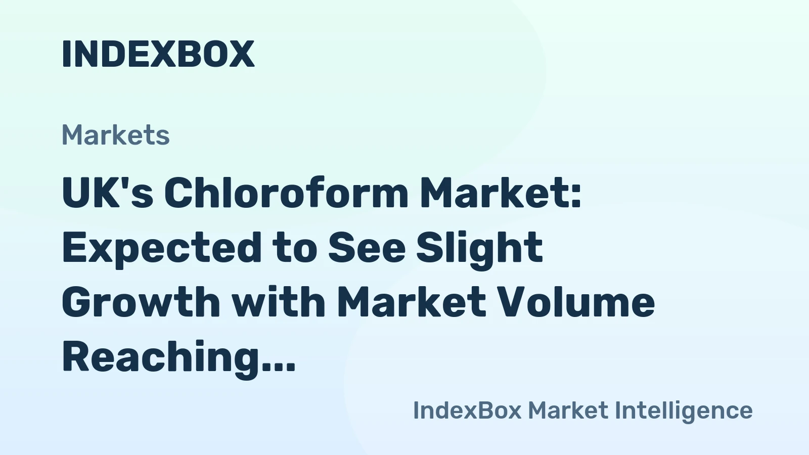 UK's Chloroform Market: Expected to See Slight Growth with Market Volume Reaching 38K tons and Value Reaching $34M by 2035