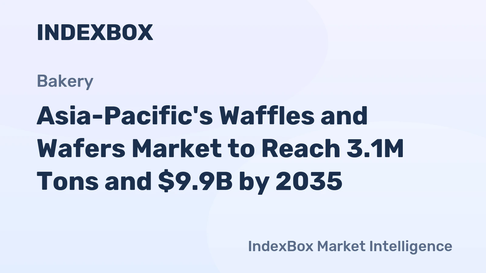 Asia-Pacific's Waffles and Wafers Market to Reach 3.1M Tons and $9.9B by 2035